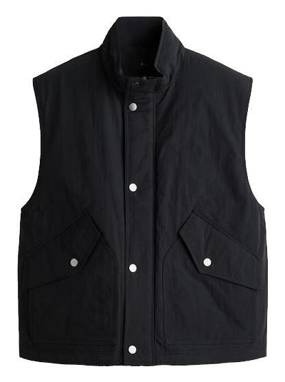 H&M Stand-up Collar Vest - Black