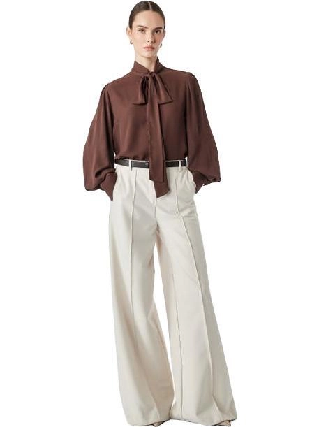 Koton Long Sleeve Blouse - Coffee