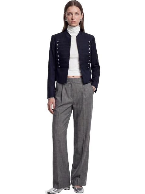 Koton Wide Leg Pants - Anthracite