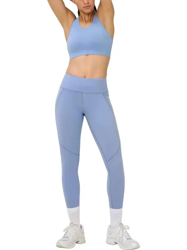 Sweaty Betty Stamina Seamless Racerback Sports Bra - Blue