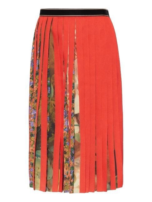 Dries Van Noten Printed Skirt - Red