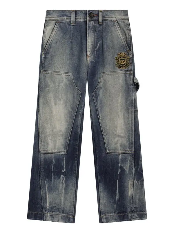 Dolce & Gabbana Logo-appliqué Jeans - Multi-color