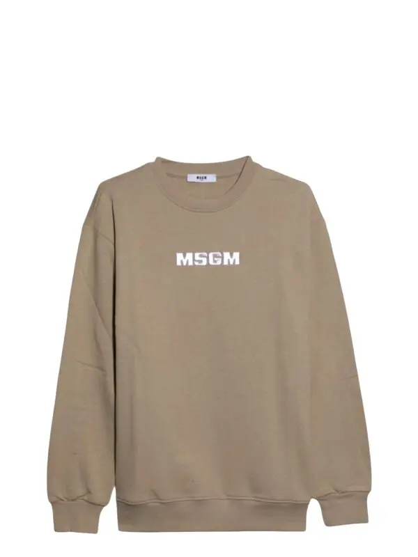 MSGM Long-sleeved Sweatshirt - Sabbia