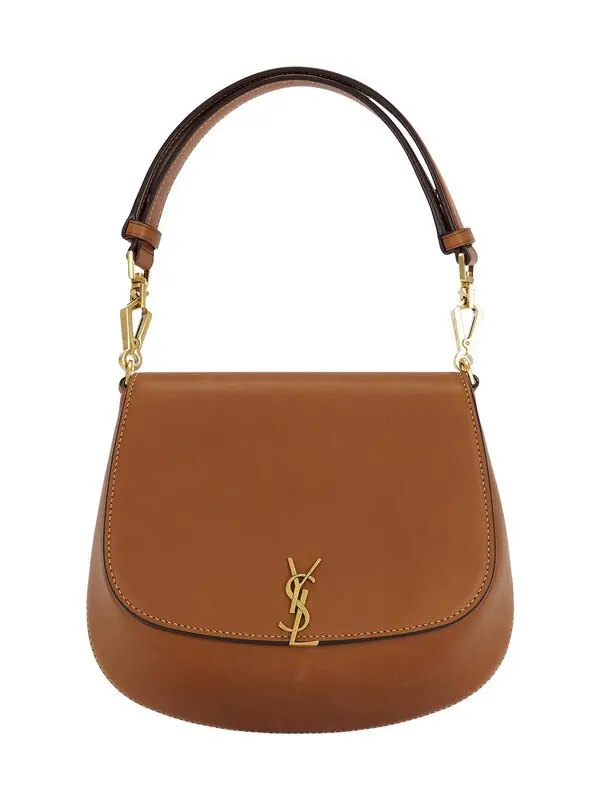 Saint Laurent Mini Top Handle Bag In Brown - Brick