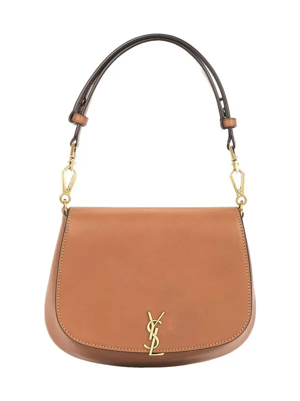Saint Laurent Mini Top Handle Bag In Brown - Brick