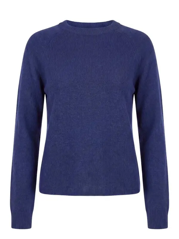 ANSE VICTORIN Elaine Silk Cashmere Pullover Dark - Blue
