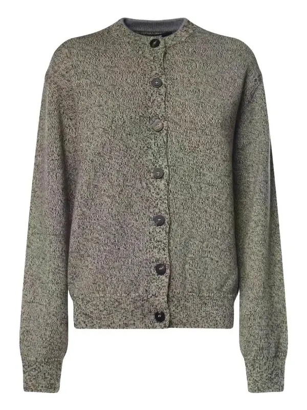 Jacquemus Logo-intarsia Wool Cardigan - Grey