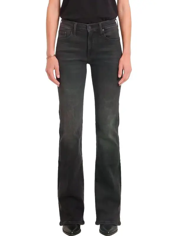 MOTHER The Jinx Heel Bootcut Jeans - Black