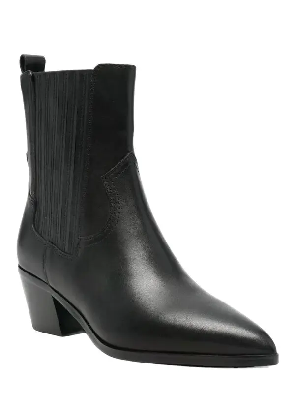TWINSET Pointed-toe Panelled Boots - Black