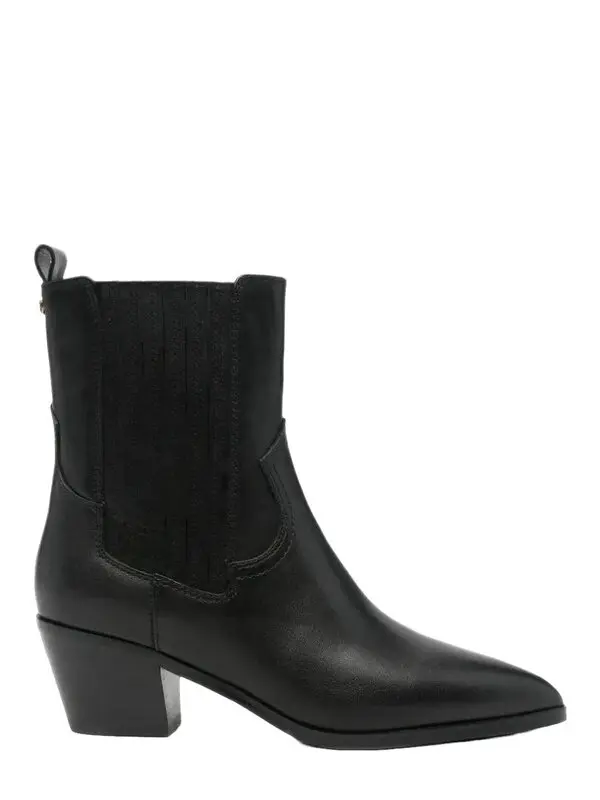 TWINSET Pointed-toe Panelled Boots - Black