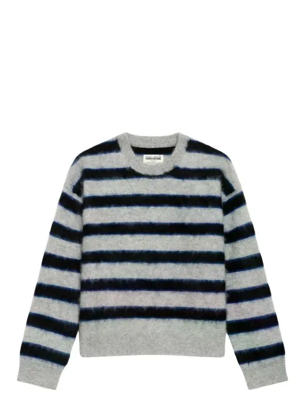 Zadig&Voltaire Markuz Jumper 100% Cashmere - Grey