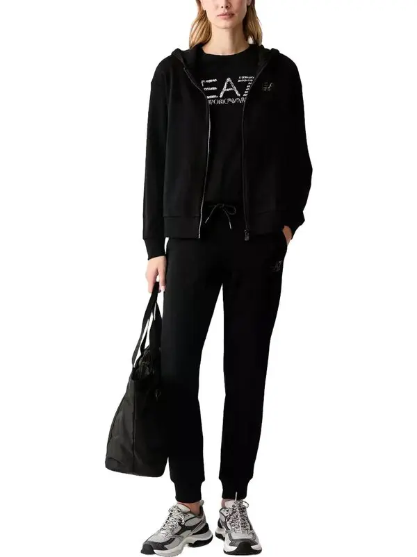 EA7 Logo-print T-shirt - Black