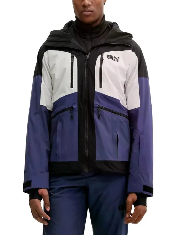 PICTURE ORGANIC CLOTHING Hooded Zip-fastening Ski Jacket - Blue
