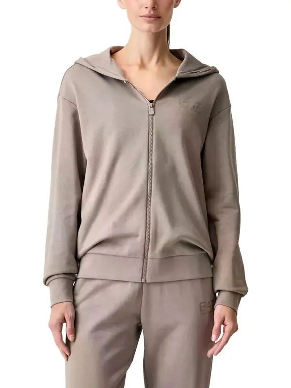 EA7 Logo-print Tracksuit Set - Neutrals