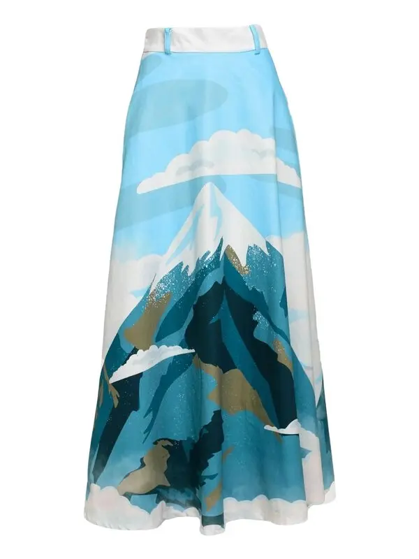 PINEAPPLES DON'T HAVE SLEEVES Tolima Snowcap Skirt - Blue