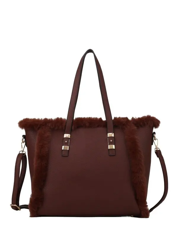 MKF COLLECTION BY MIA K. Liza Tote Bag - Brown