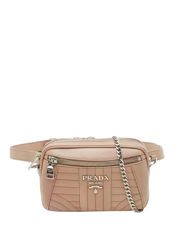 Prada Diagramme Chain Belt Bag - Neutrals