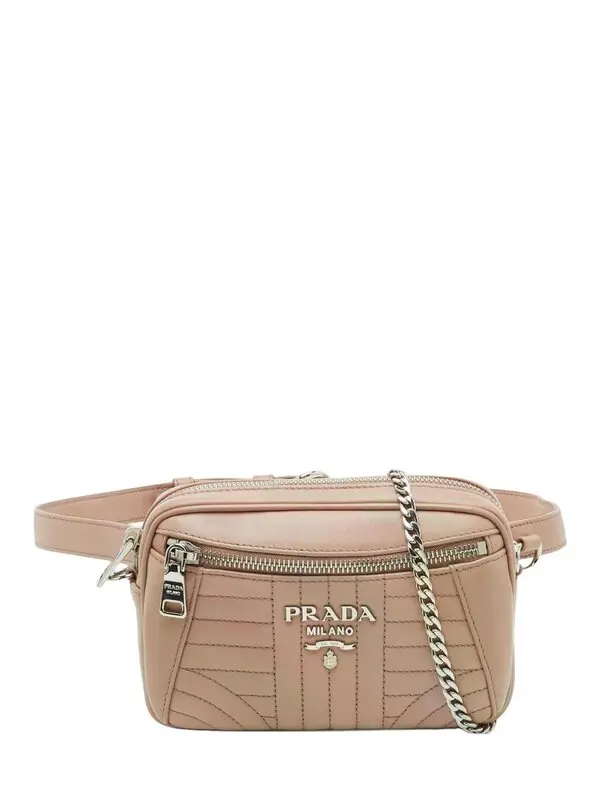 Prada Diagramme Chain Belt Bag - Neutrals