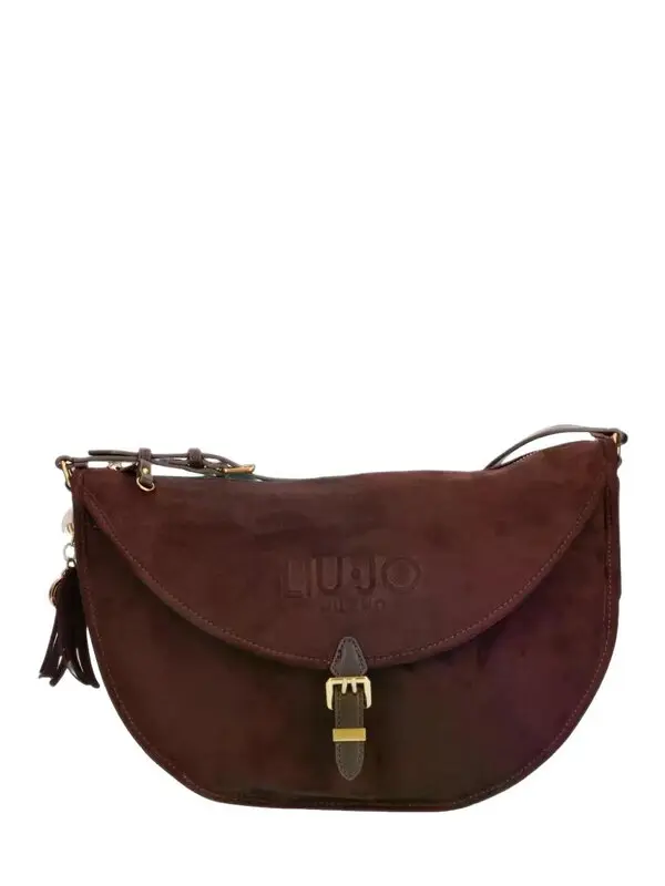 Liu Jo Logo-debossed Buckled Shoulder Bag - Brown
