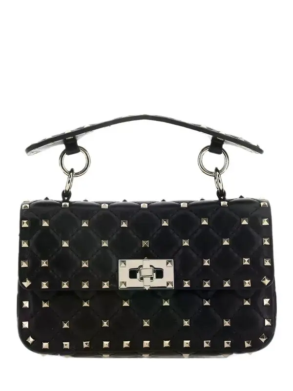 Valentino Garavani Small Nappa Rockstud Spike Bag - Black