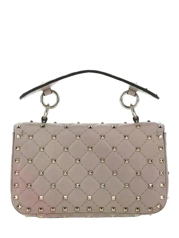 Valentino Garavani Small Nappa Rockstud Spike Bag - Neutrals