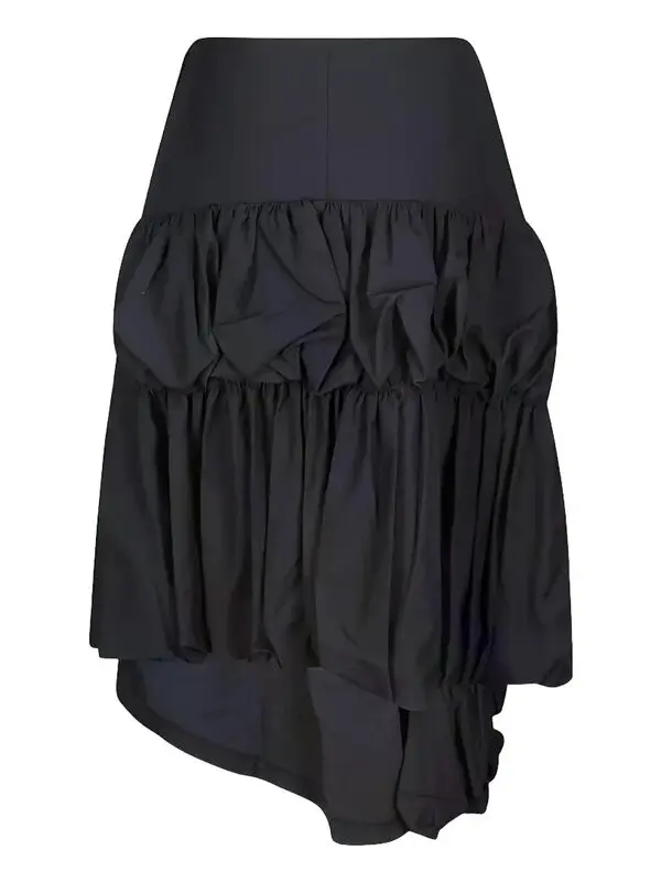 Comme Des Garçons Asymmetric Ruffled Skirt - Black