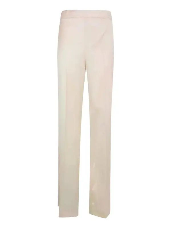 TWINSET Satin-finish Straight-leg Trousers - Neutrals