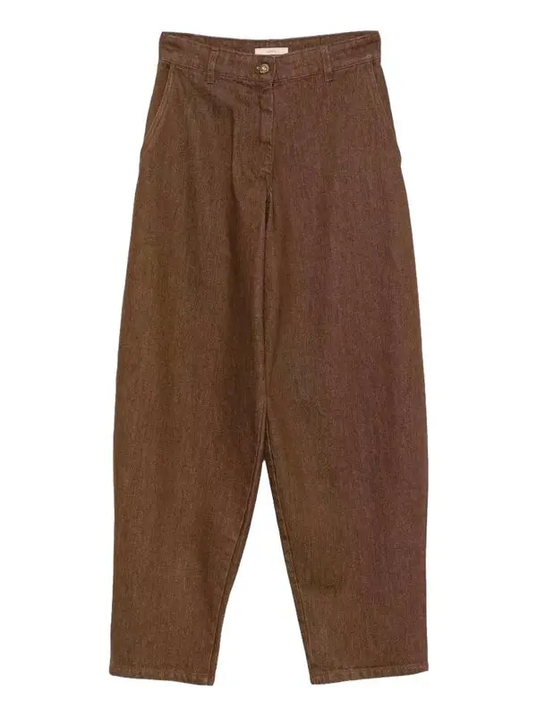 SESSUN Kart High-waisted Balloon-leg Jeans - Brown