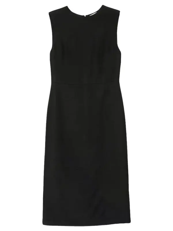 Liviana Conti Sleeveless Round-neck Midi Dress - Black