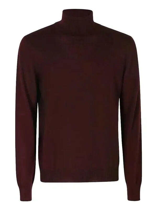 Tagliatore Miles Roll-neck Sweater - Red