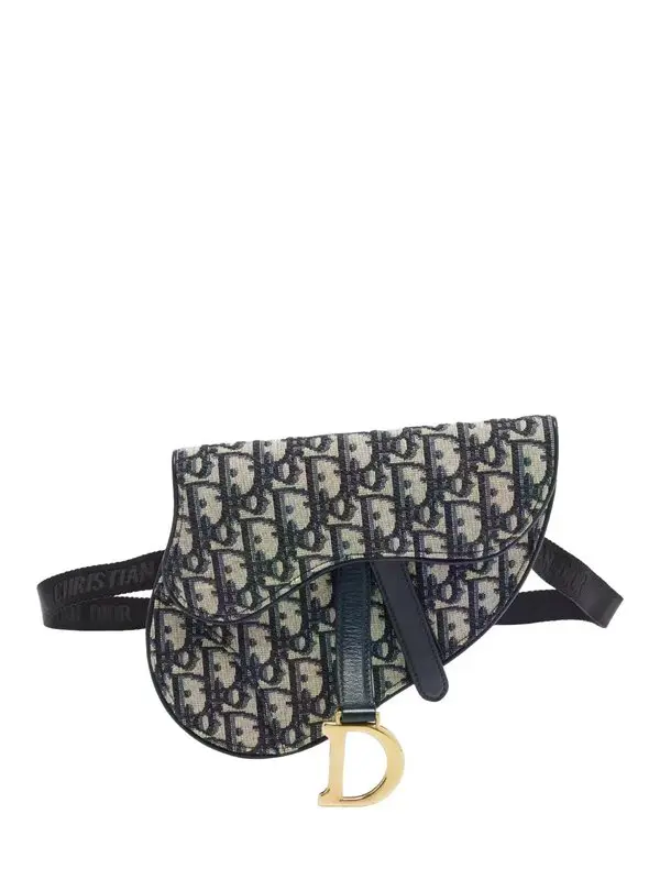 Dior 2019 Medium Oblique Saddle Belt Bag - Neutrals