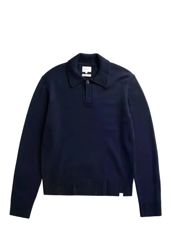 Norse Projects Anholt Lambswool Polo Shirt - Blue