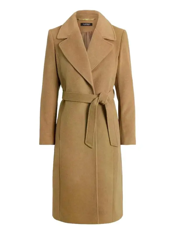 Ralph Lauren Belted Wrap Coat - Brown