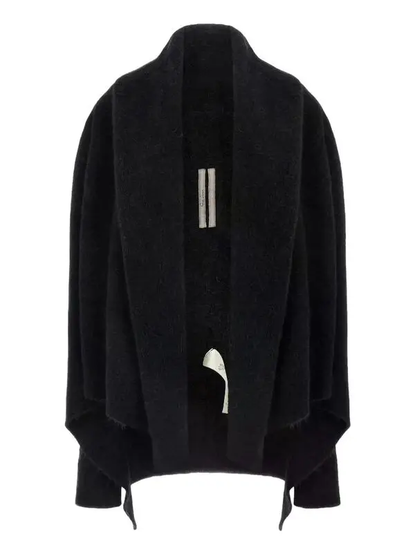 Rick Owens Draped Open-front Cape - Black
