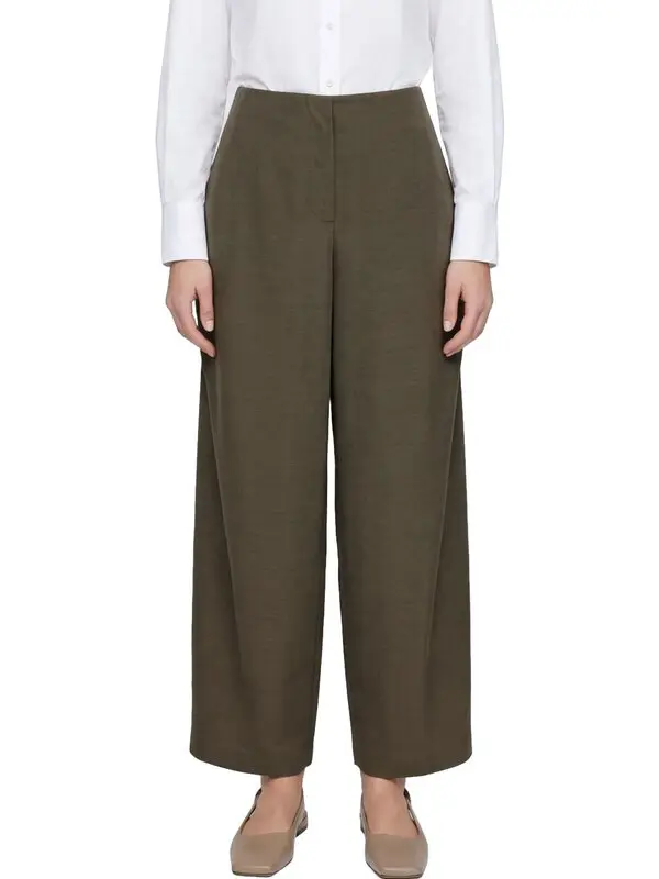 Jacquemus High-waisted Wide-leg Virgin Wool Trousers - Grey