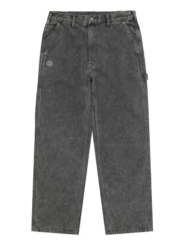 AAPE BY *A BATHING APE Acid-wash Carpenter Trousers - Grey