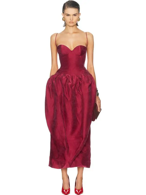 Magda Butrym Tank Midi Dress - Red