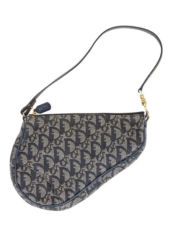 Dior Diorissimo Pochette Saddle Bag - Blue