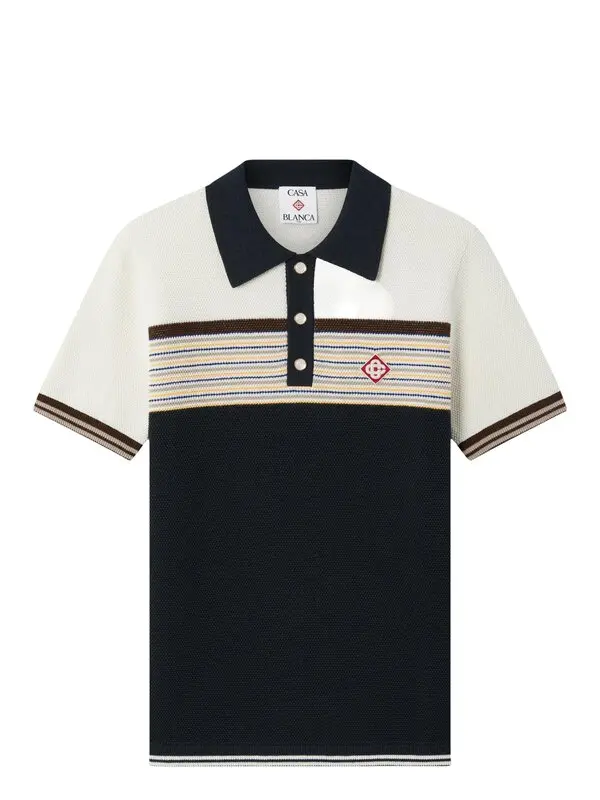 Casablanca Café Culture Polo Shirt - Black