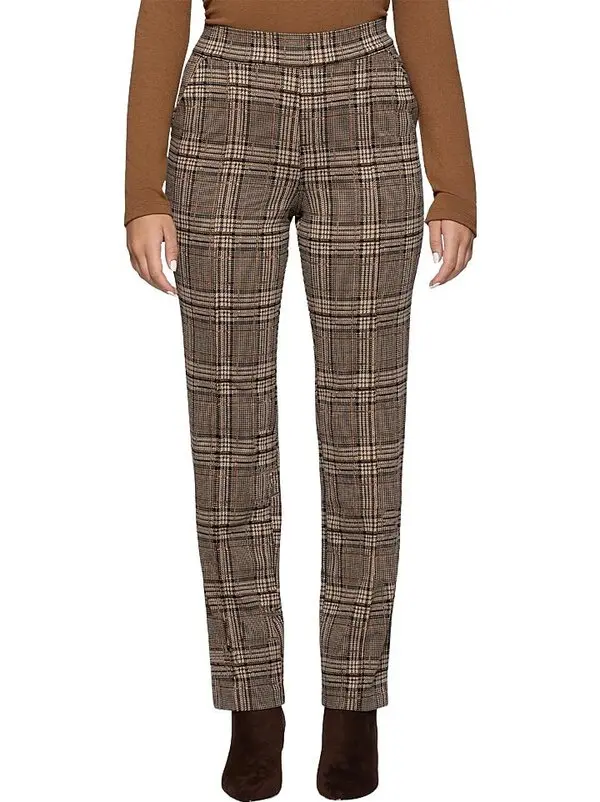 Hue Printed Pull On Trousers - Brown
