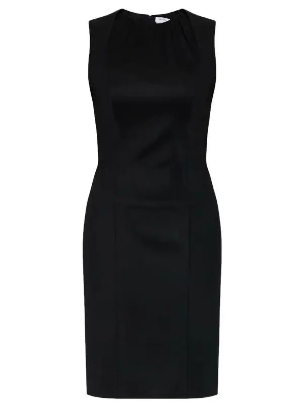 Alexander McQueen Ruched Sleeveless Mini Dress - Black
