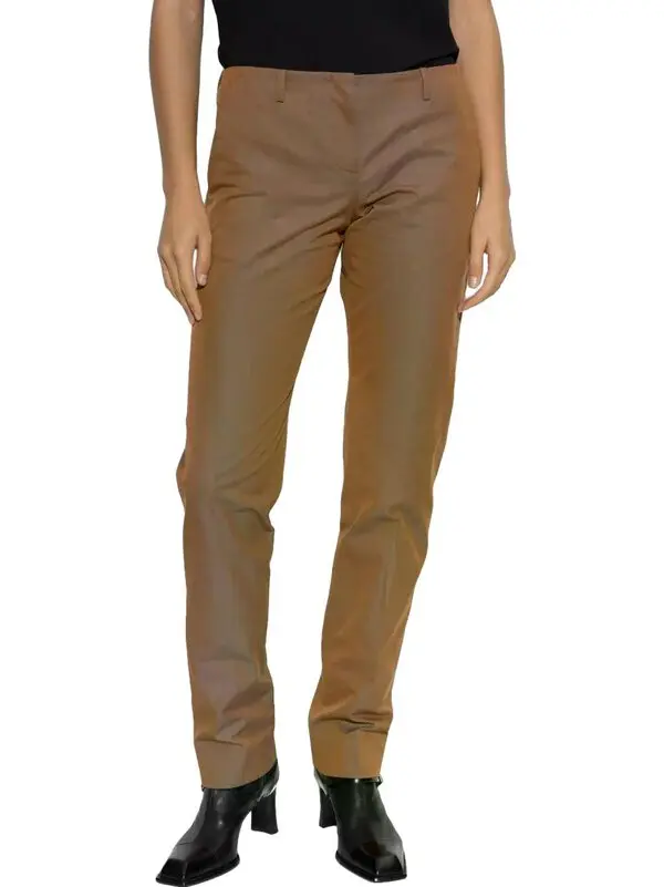 Alexander McQueen Crease-front Trousers - Brown
