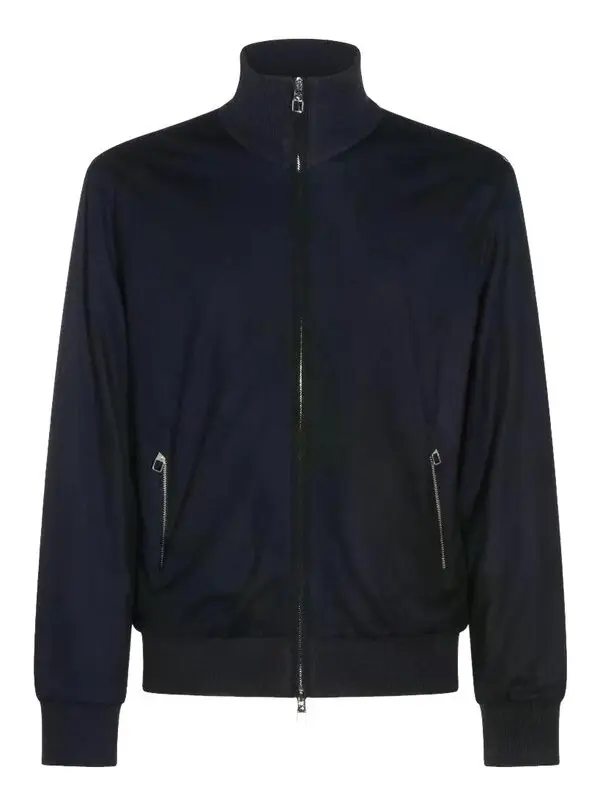 MONTECORE High-neck Zip-up Jacket - Blue