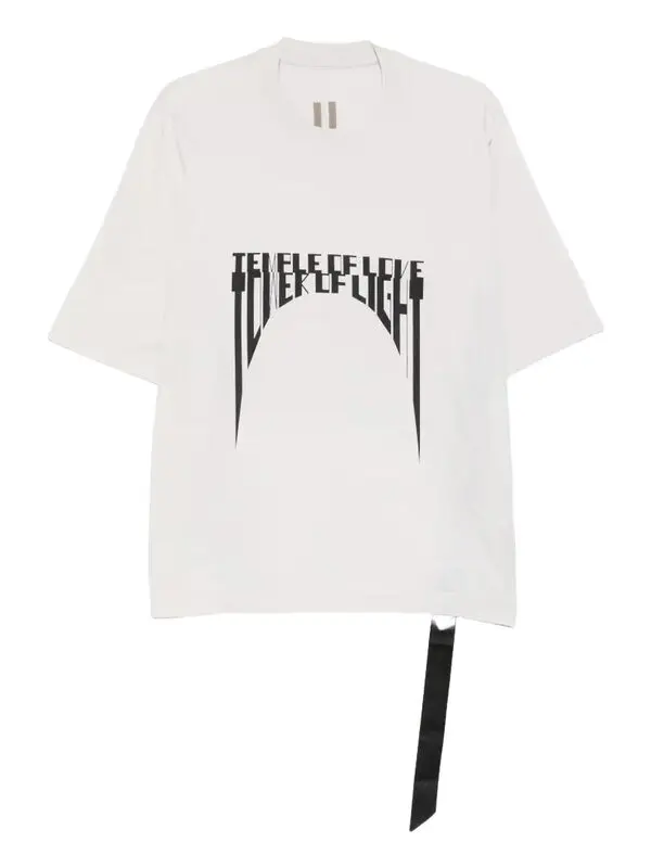 Rick Owens Graphic-print T-shirt - Neutrals