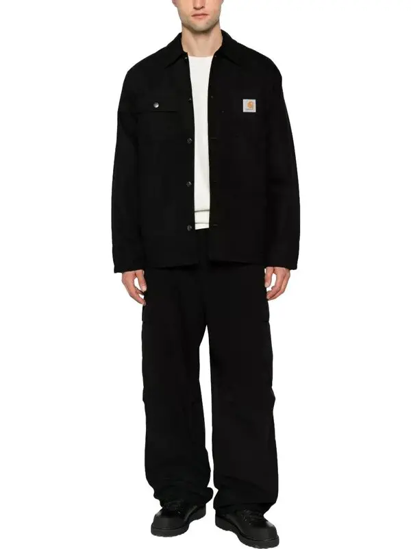 Carhartt Work In Progress Logo-patch Cargo Pants - Black