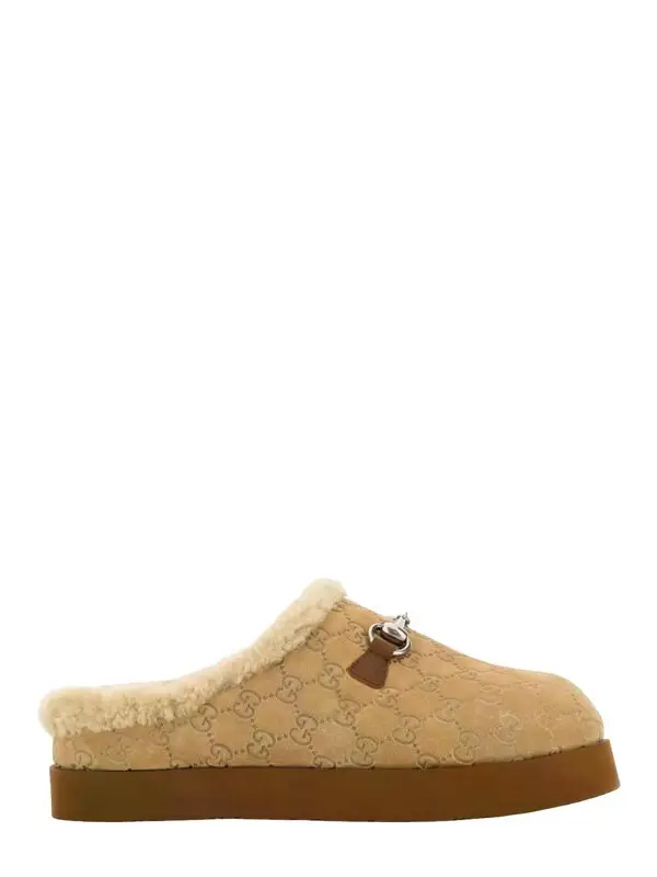 Gucci Suede Slippers - Neutrals