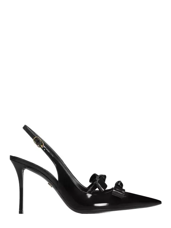 Dolce & Gabbana Calfskin Slingback Pumps - Black