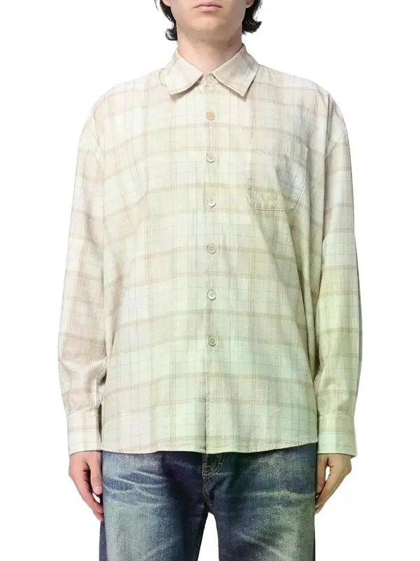 Our Legacy Borrowed Check-print Shirt - Neutrals