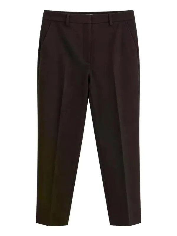 Seventy Pressed-crease Straight-leg Trousers - Brown