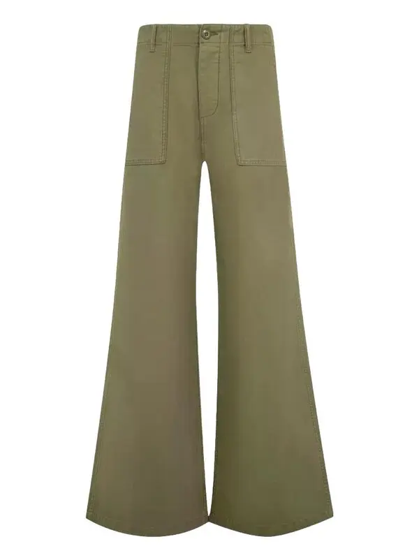 R13 D'arcy Flared Trousers - Green
